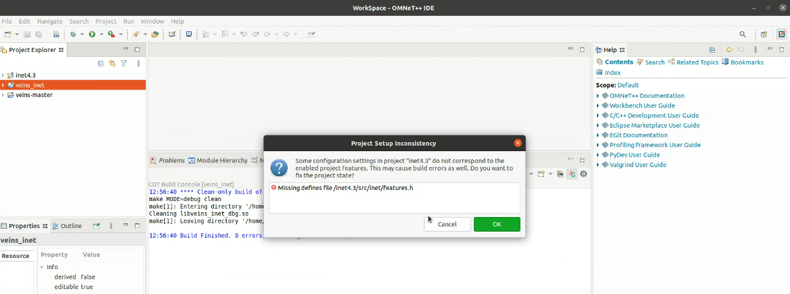 Features.h file is missing in both the .zip and .tgz files of INET4.3.2. · Issue #729 · inet ...