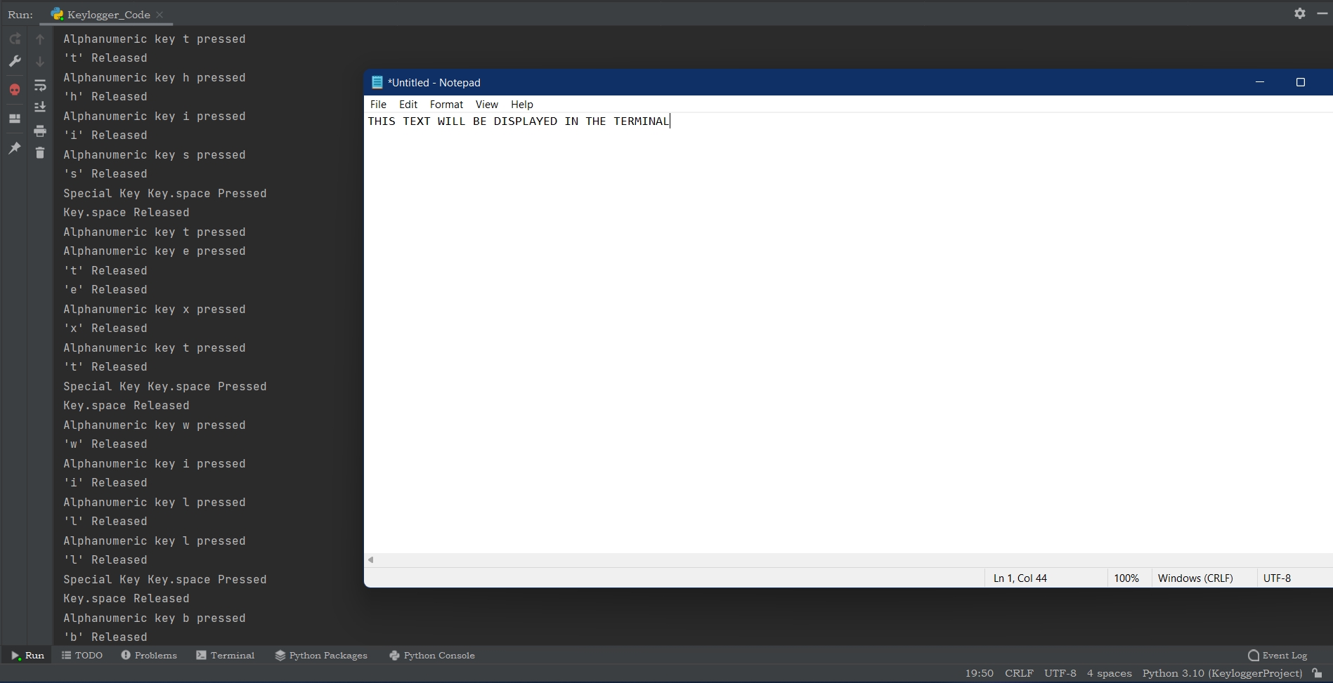 GitHub - Sid-IRL/Project-Key_Logger: This repository was created to publish the NASSCOM project ...