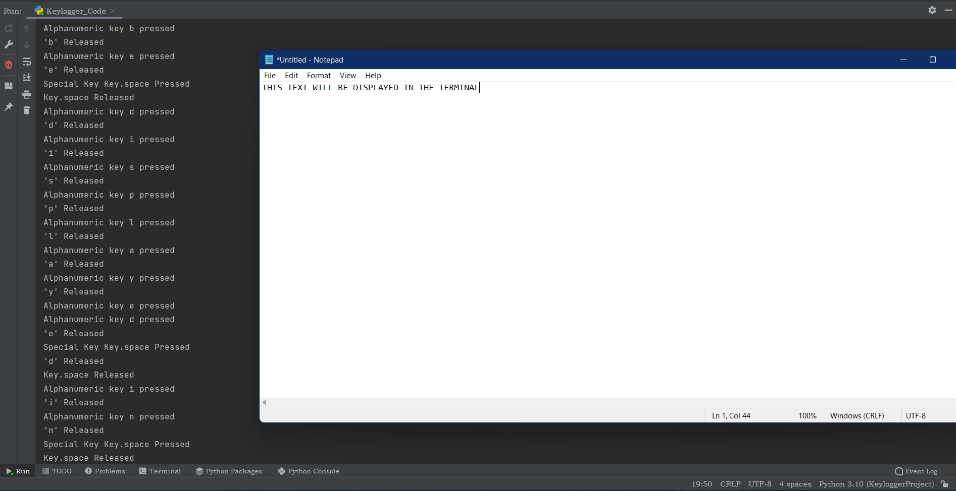 GitHub - Sid-IRL/Project-Key_Logger: This repository was created to ...