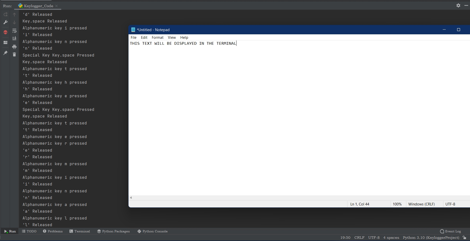 GitHub - Sid-IRL/Project-Key_Logger: This repository was created to publish the NASSCOM project ...
