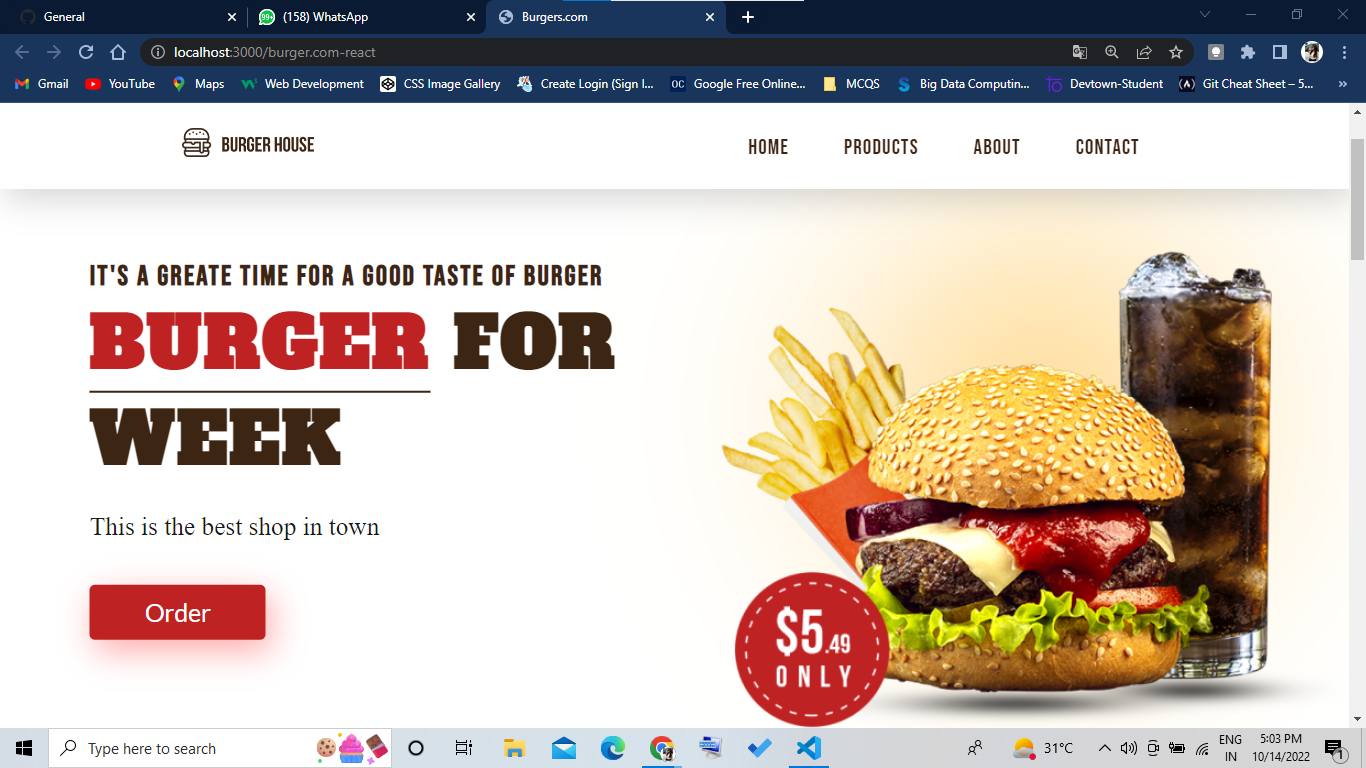 GitHub - siyapandeyvsp/burger.com-react: This is my first react practice website