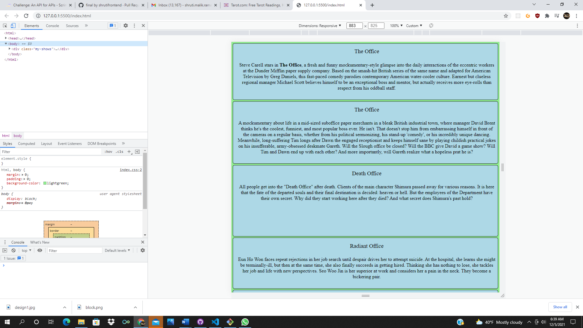 GitHub - shrutimalik123/TV-guide-All-shows-scrimba: Grid and fetch