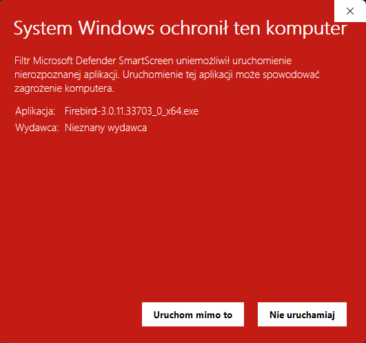 System Windows Protects This Pc · Issue 7789 · Firebirdsql Firebird · Github