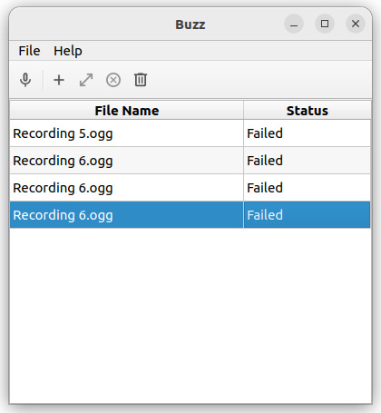 Possibly missing error reporting · Issue #327 · chidiwilliams/buzz · GitHub