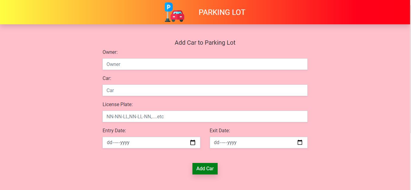 GitHub - Kanha412/Parking_Lot_Management: A Simple Parking Lot Management Website Using HTML ...