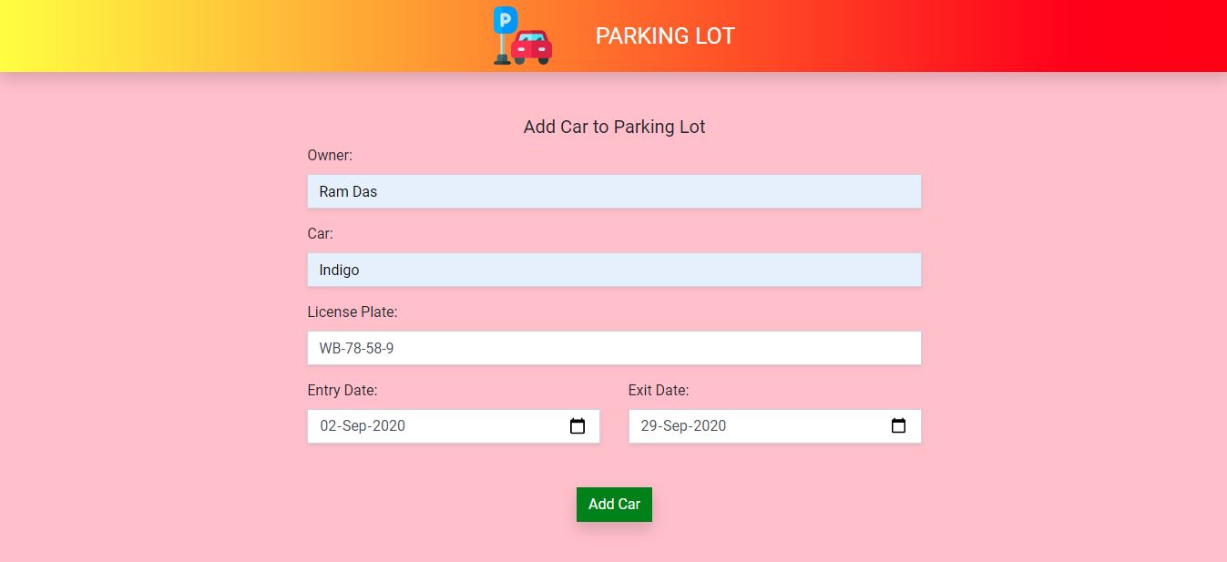 GitHub - Kanha412/Parking_Lot_Management: A Simple Parking Lot Management Website Using HTML ...
