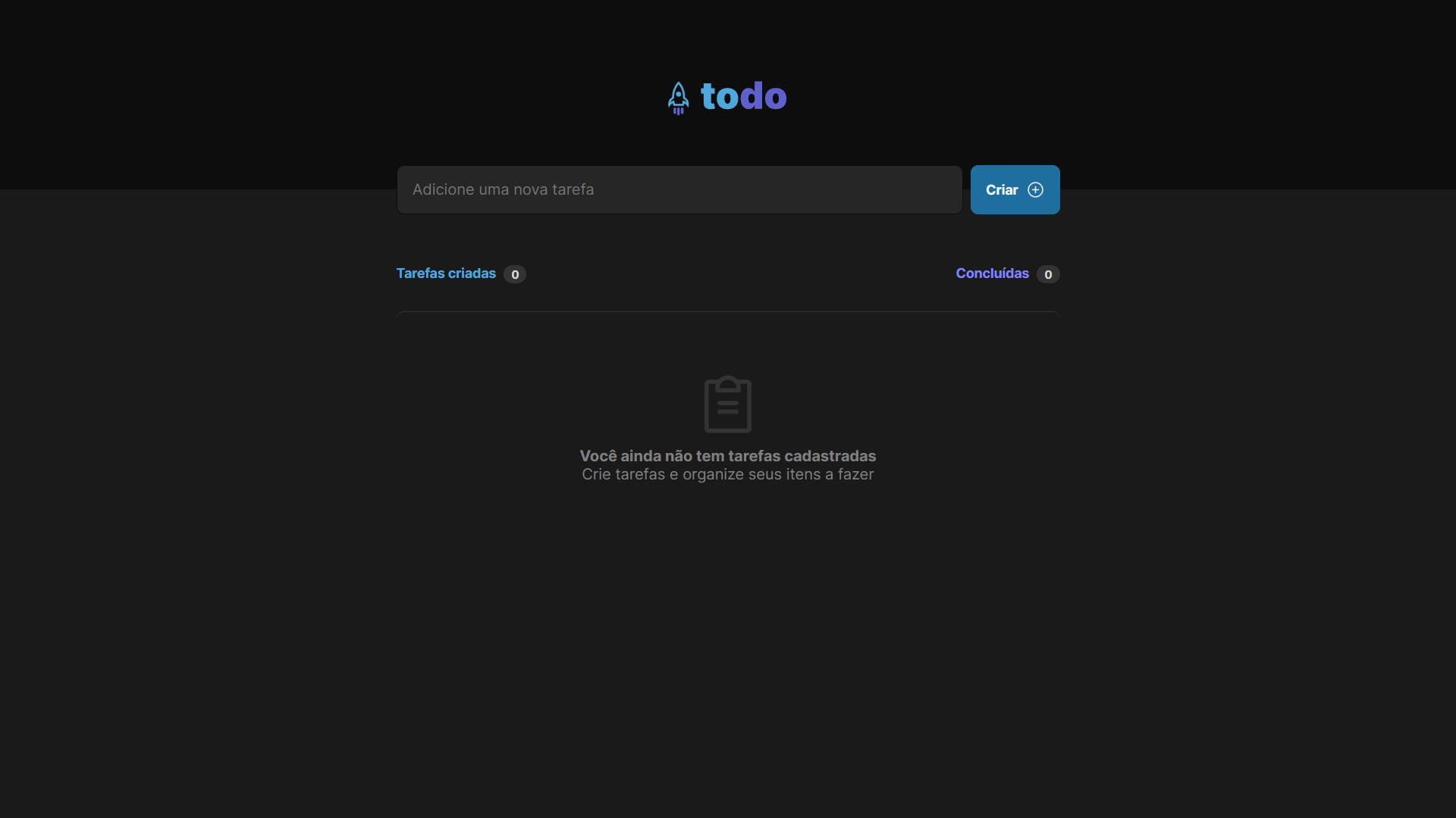 GitHub - israelnazareth/new-todo-list: Este é um projeto criado na Trilha Ignite da Rocketseat ...