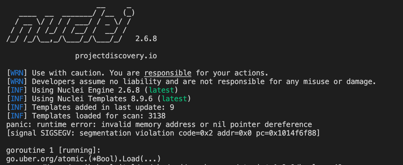 Panic Runtime Error Invalid Memory Address Or Nil Pointer Dereference · Issue 1863