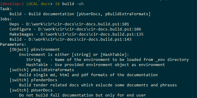 Show-TaskHelp should show parameter description · Issue #135 · nightroman/Invoke-Build · GitHub