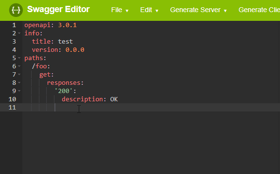 No Autocompletion For Oas3 Responses · Issue 1863 · Swagger Apiswagger Editor · Github