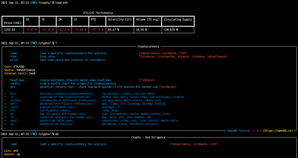 [Bug] Crypto/Load - CCXT not responding, doesn't load. · Issue #2546 · OpenBB-finance/OpenBB ...