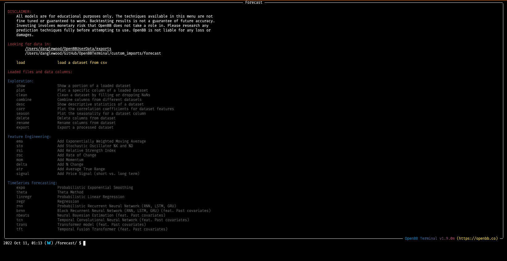 [Bug] Dashboards/Forecast - The Forecasting Dependencies are not Installed. · Issue #2777 ...