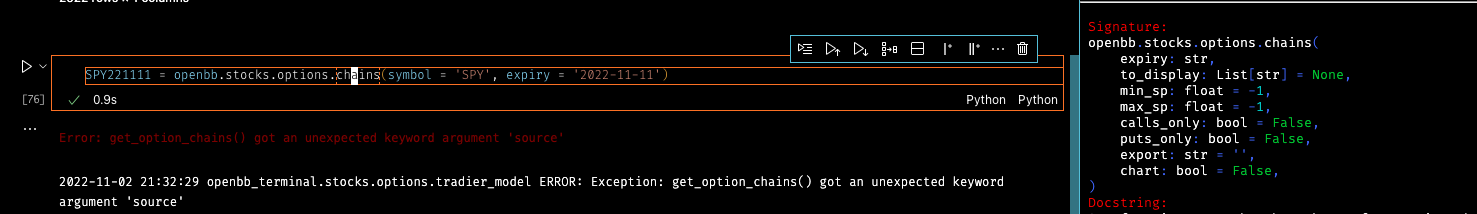 [Bug] SDK - `openbb.stocks.options.chains` - Missing `--source Nasdaq` · Issue #3283 · OpenBB ...