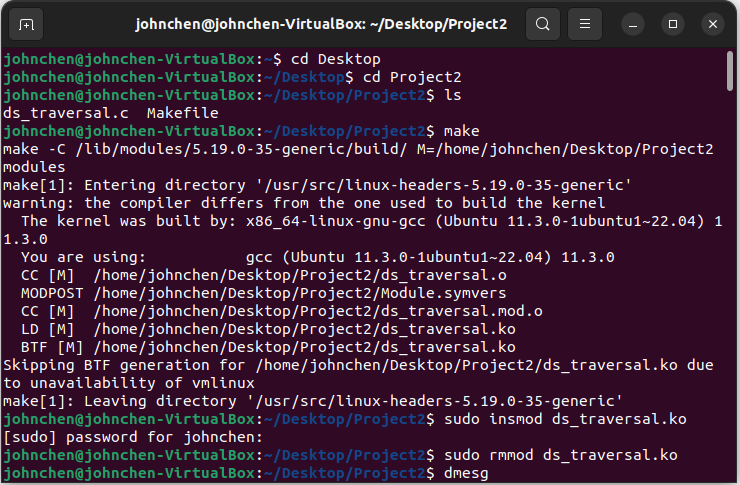 GitHub - YCtw/OShw-chap2-1: Creating, loading, and removing kernel modules