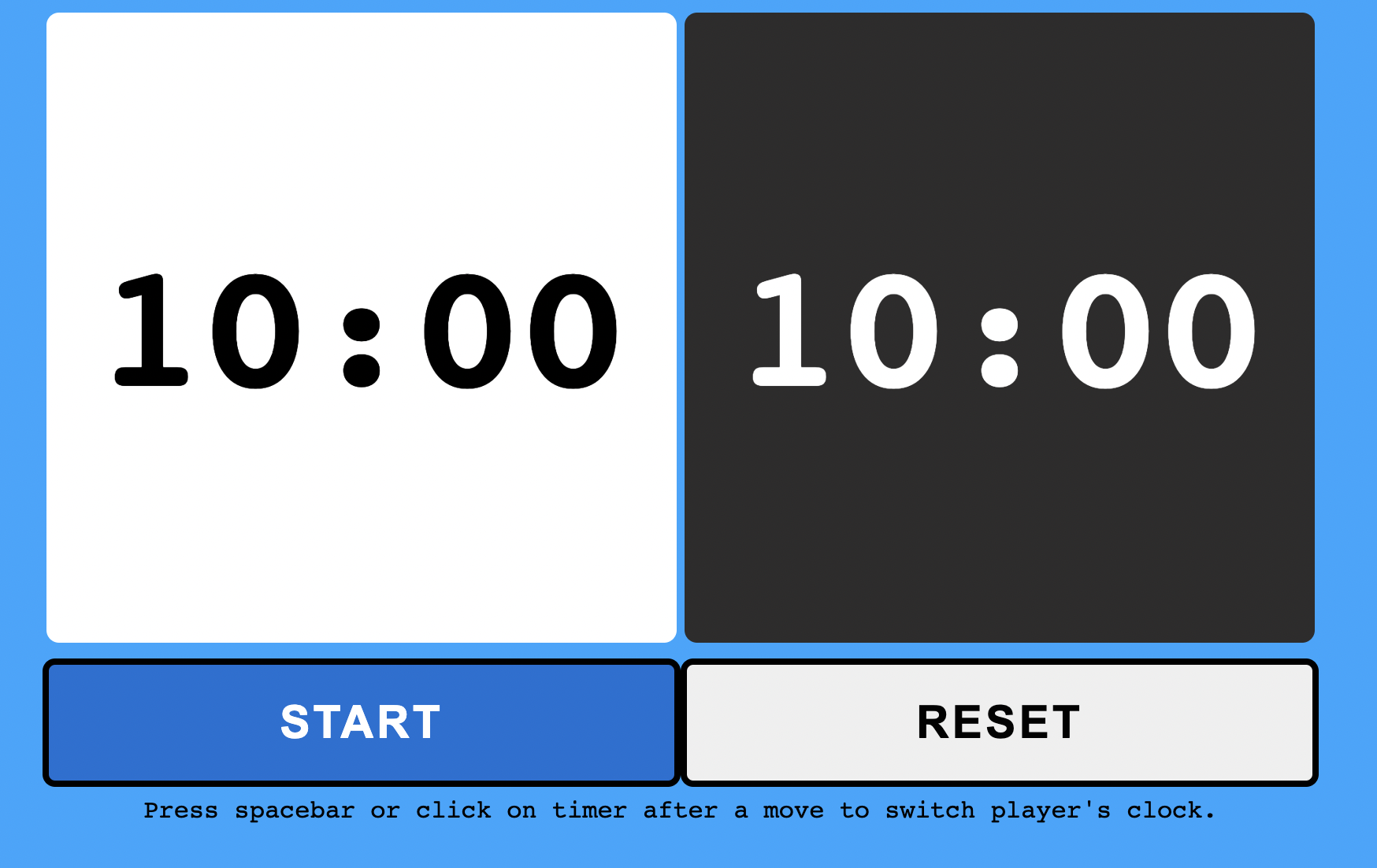 GitHub - Zhanysh-Amanatov/Chess-Clocks: javaScript chess clocks.