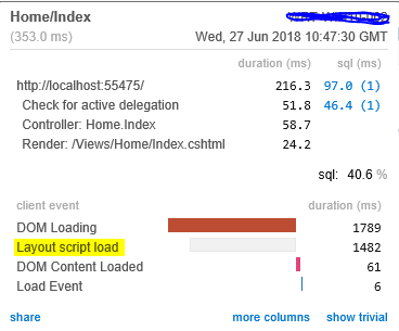 JavaScript timing in MiniProfiler results · Issue #302 · MiniProfiler/dotnet · GitHub