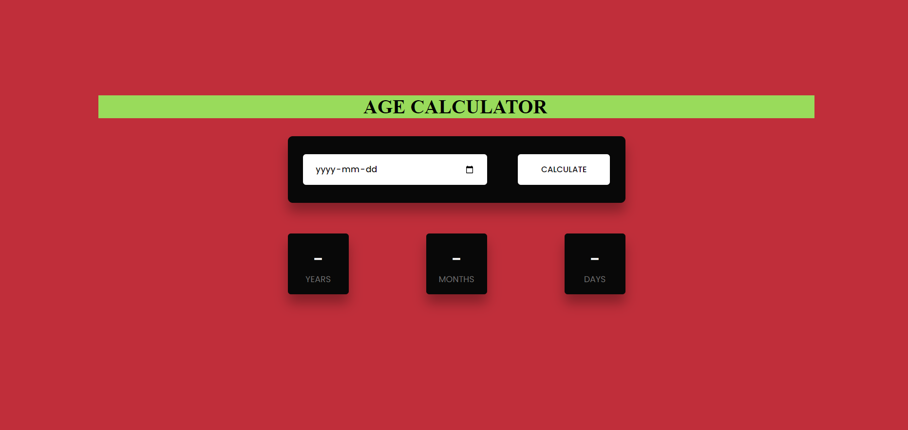 GitHub - rahulpatil0712/AGE-CALCULATOR