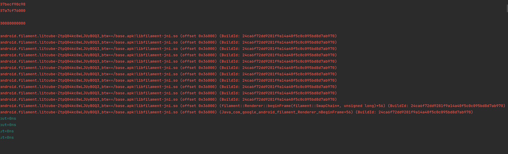 The latest version of the filament crashes the sample when using the ...