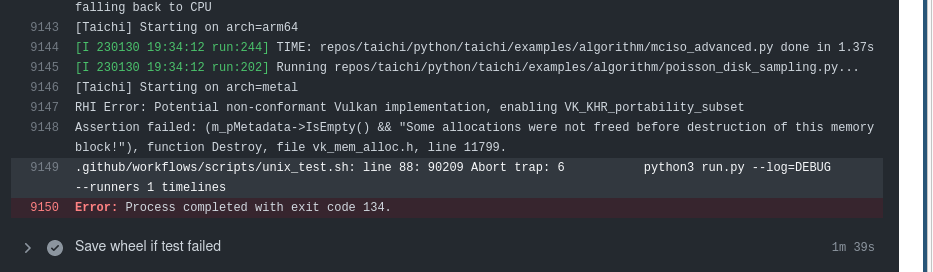 (Vulkan?) `Assertion failed: (m_pMetadata->IsEmpty()` running poisson_disk_sampling.py · Issue ...