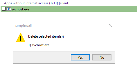 simplewall can't delete apps originated from C:\Windows\System32 from its UI · Issue #1120 ...