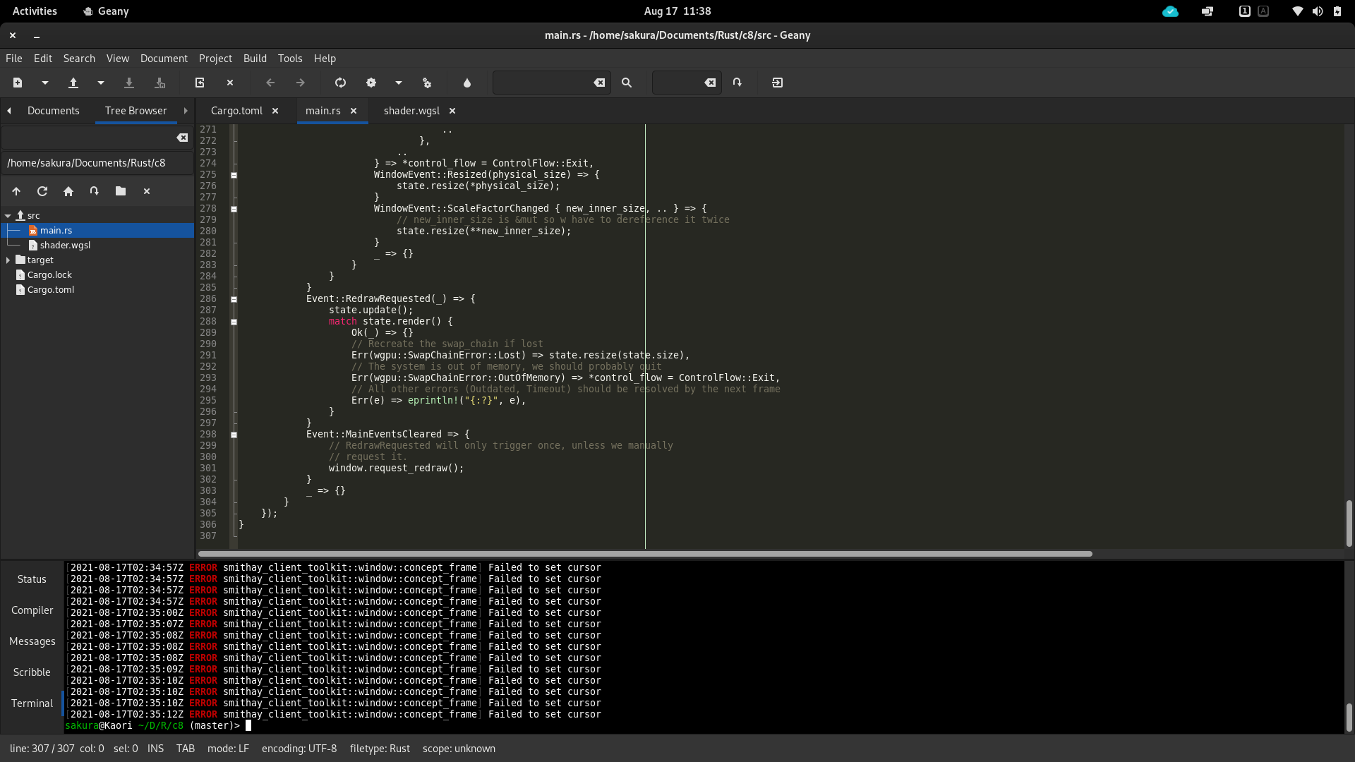 Winit is having issues with Wayland(Gnome) · Issue #2000 · rust-windowing/winit · GitHub