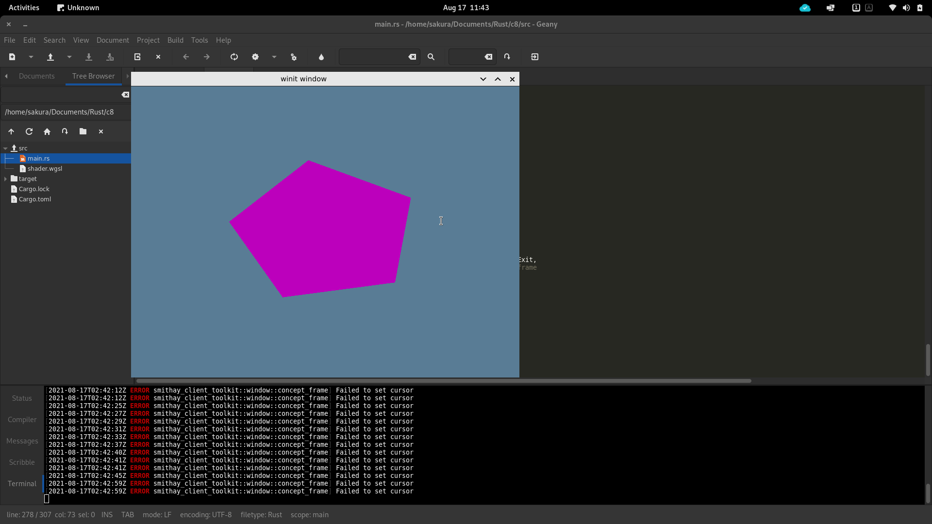 Winit is having issues with Wayland(Gnome) · Issue #2000 · rust-windowing/winit · GitHub