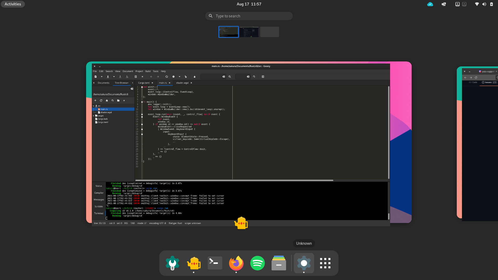 Winit is having issues with Wayland(Gnome) · Issue #2000 · rust-windowing/winit · GitHub