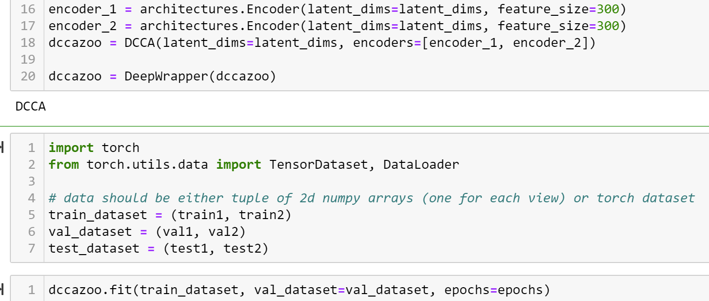 AttributeError: 'DeepWrapper' object has no attribute 'lr' · Issue #69 · jameschapman19/cca_zoo ...
