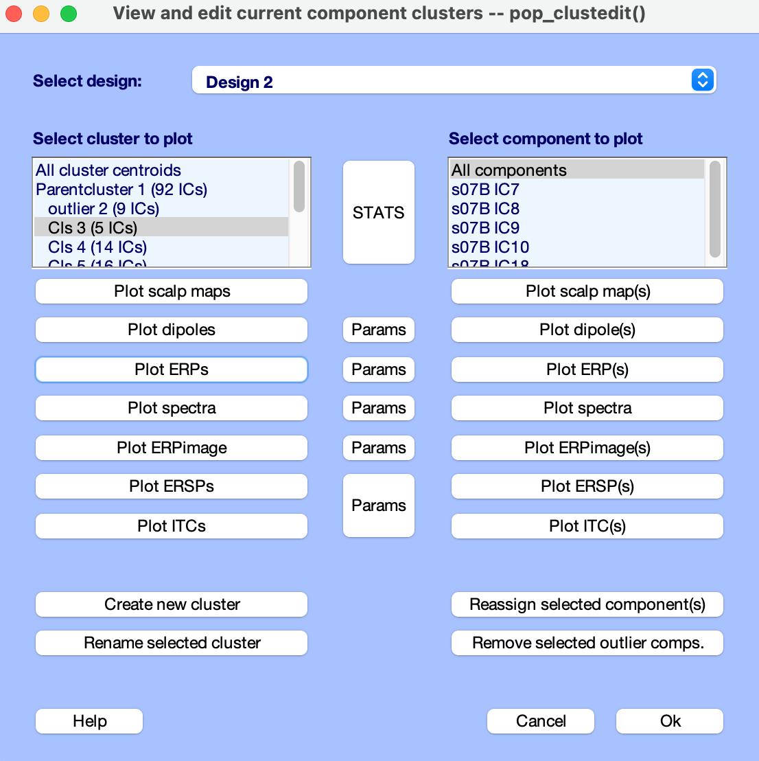 removing one IC from one of clusters · Issue #355 · sccn/eeglab · GitHub