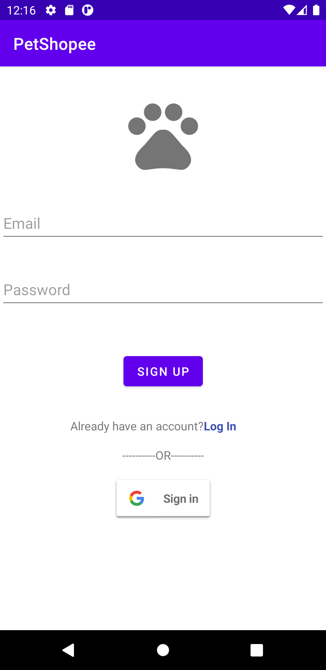 GitHub - ms070902/PetShopee: A pet adoption android app built in java
