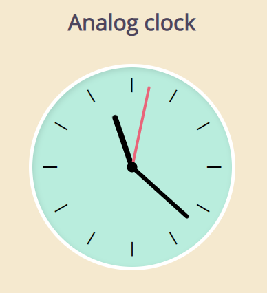GitHub - bananashow/analog-clock