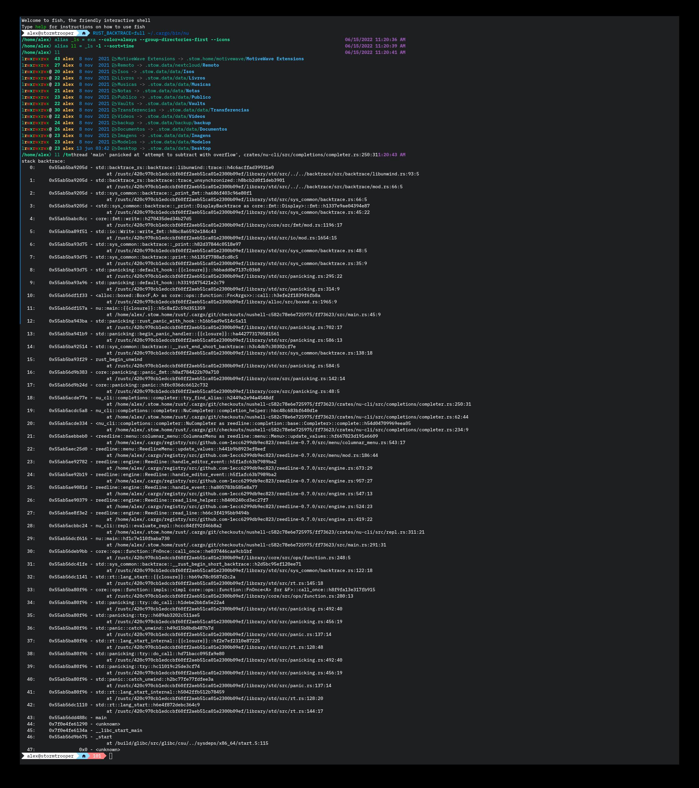 Broken completion with alias · Issue #5780 · nushell/nushell · GitHub