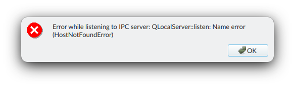 basedir names limited by OS socket name length limit; QLocalServer::listen: Name error ...