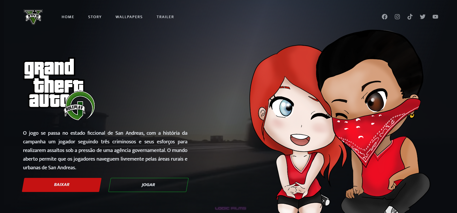 GitHub - darioreisjr/landingPage__GTAV