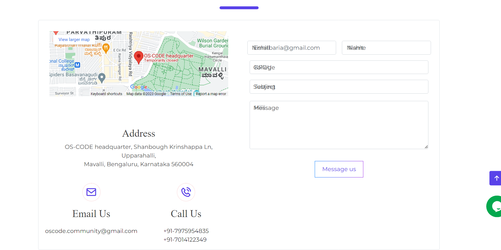 Issue with Contact Us Page - Input Field Text and Placeholder Collapsing 📃 · Issue #1282 ...