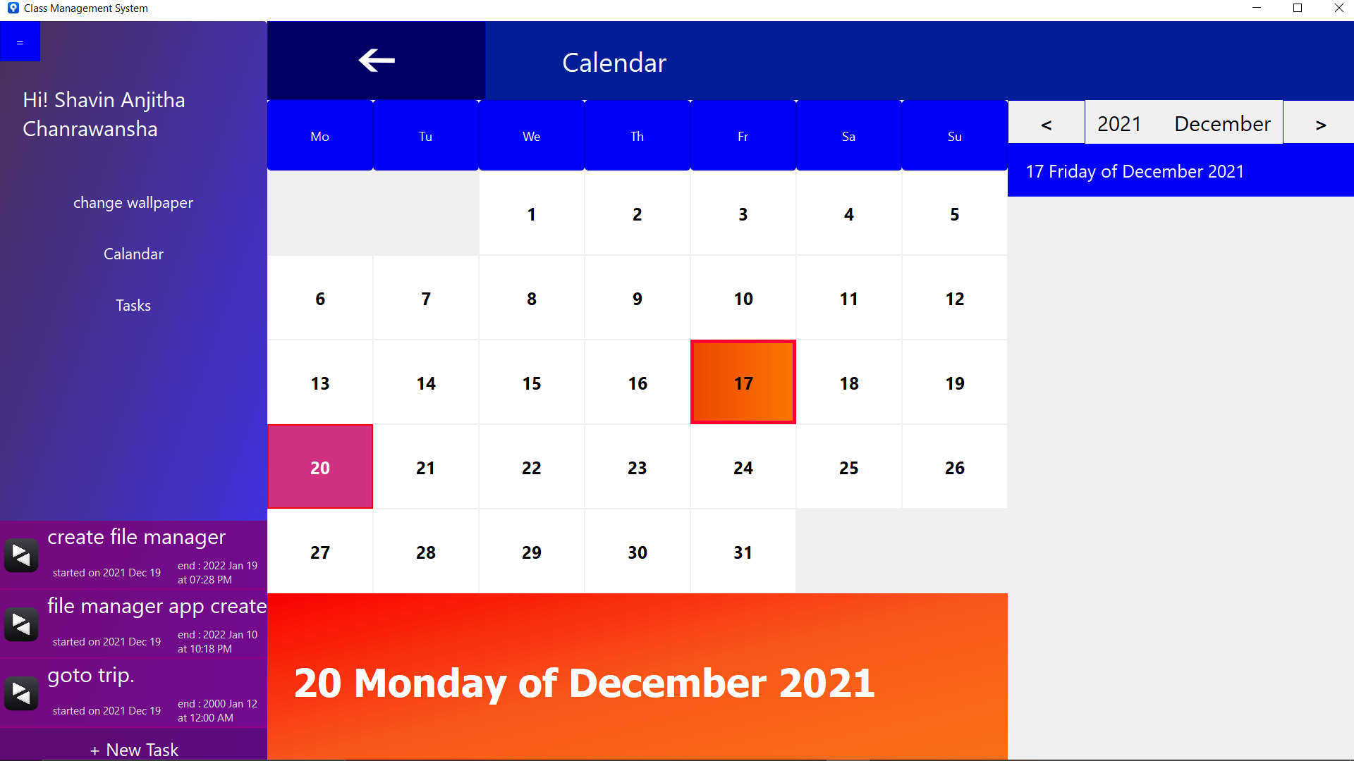 GitHub - ShavinAnjithaAlpha/ClassManagementSystem: samll system for managing educational innstitute.