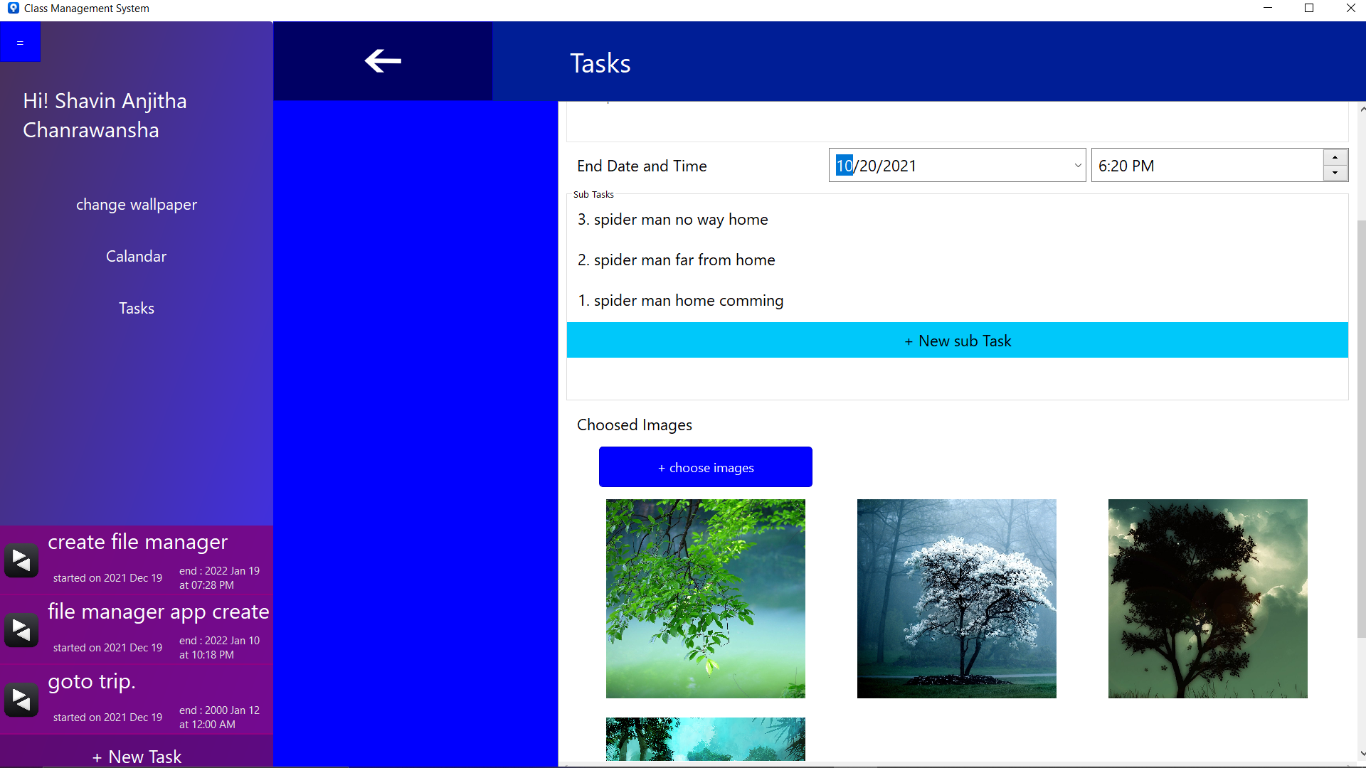 GitHub - ShavinAnjithaAlpha/ClassManagementSystem: samll system for ...