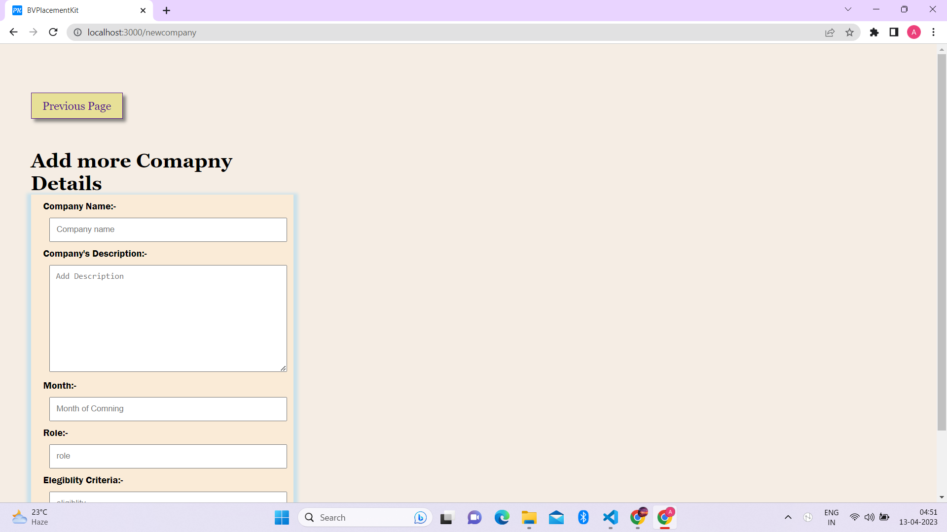 GitHub - Aanchal24-01/BVPlacementKit