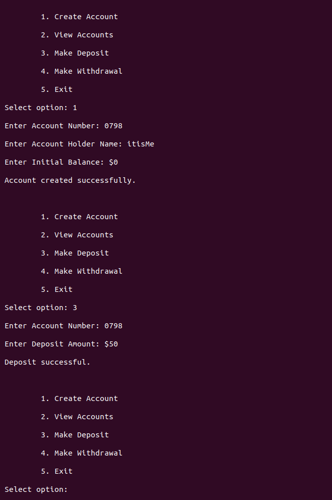 GitHub - itsVinM/Bank_Manage: Simple Bank managing system to review the language and OOP ...