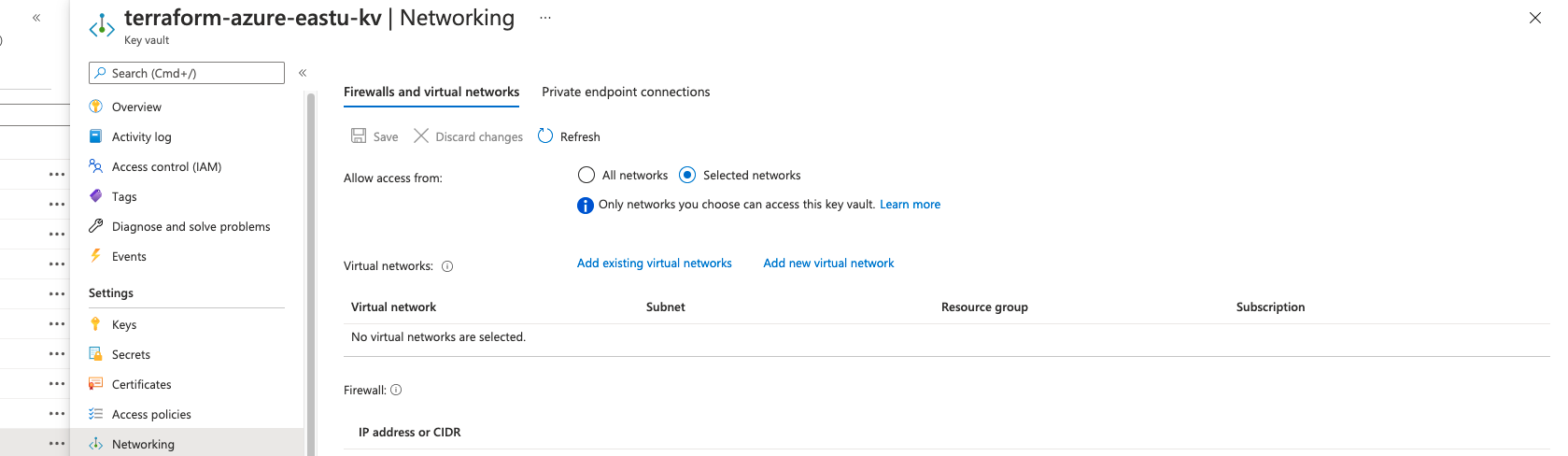 Azurermkeyvault Adding Virtualnetworksubnetids Only Works On 2nd Apply · Issue 14783