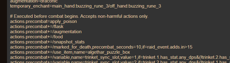 Add the ability to use a trinket pre-combat · Issue #7199 · simulationcraft/simc · GitHub