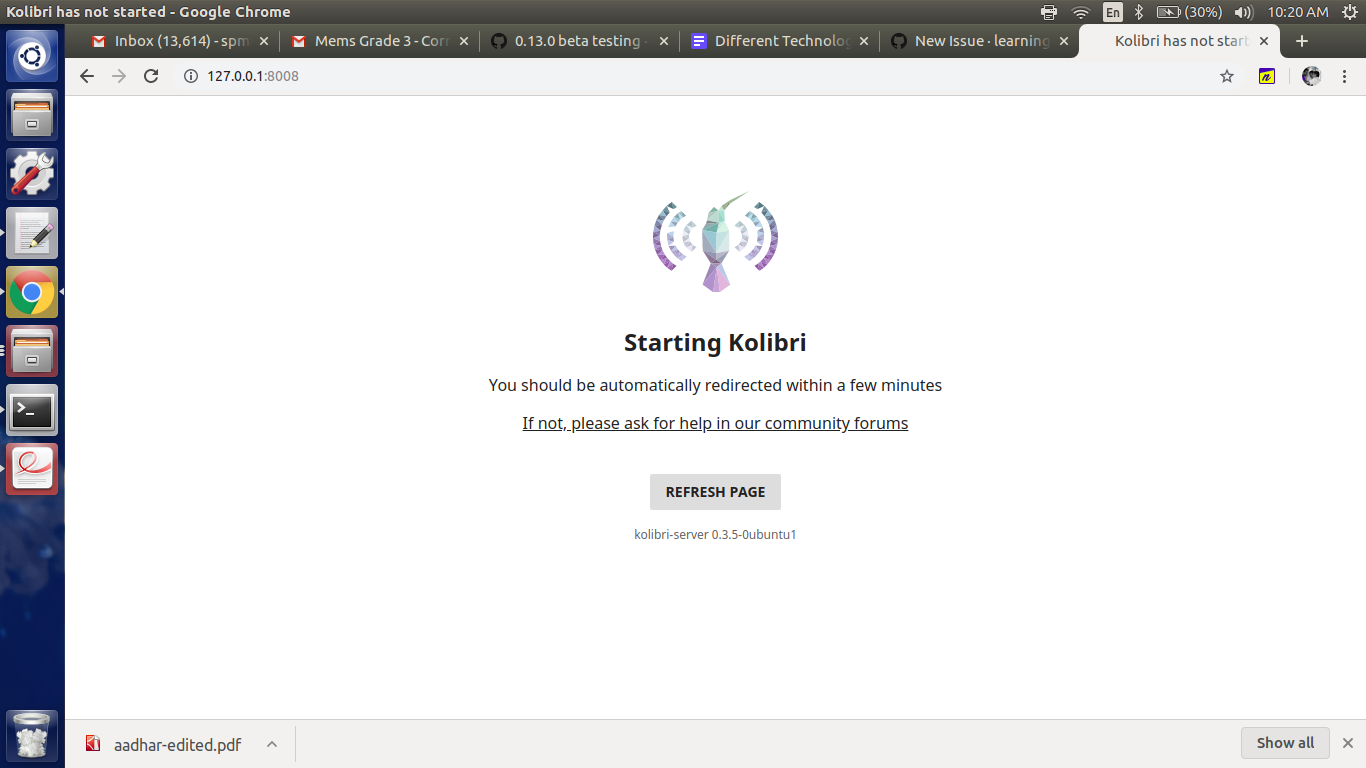 Kolibri server not starting · Issue #6165 · learningequality/kolibri · GitHub