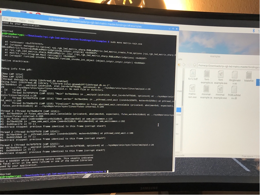 C# binding errors · Issue #628 · hzeller/rpi-rgb-led-matrix · GitHub