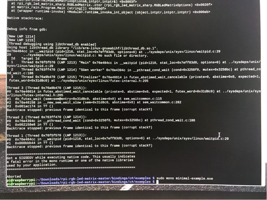 C# binding errors · Issue #628 · hzeller/rpi-rgb-led-matrix · GitHub