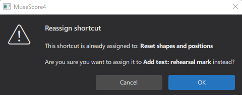 [MU4 Issue] New Shortcuts don't work · Issue #12750 · musescore/MuseScore · GitHub