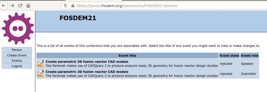 Paramak at FOSDEM2021? · Issue #628 · ukaea/paramak · GitHub