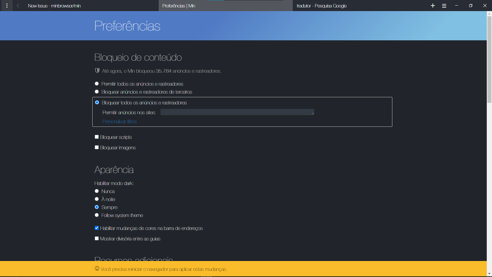browser font problem · Issue #1877 · minbrowser/min · GitHub
