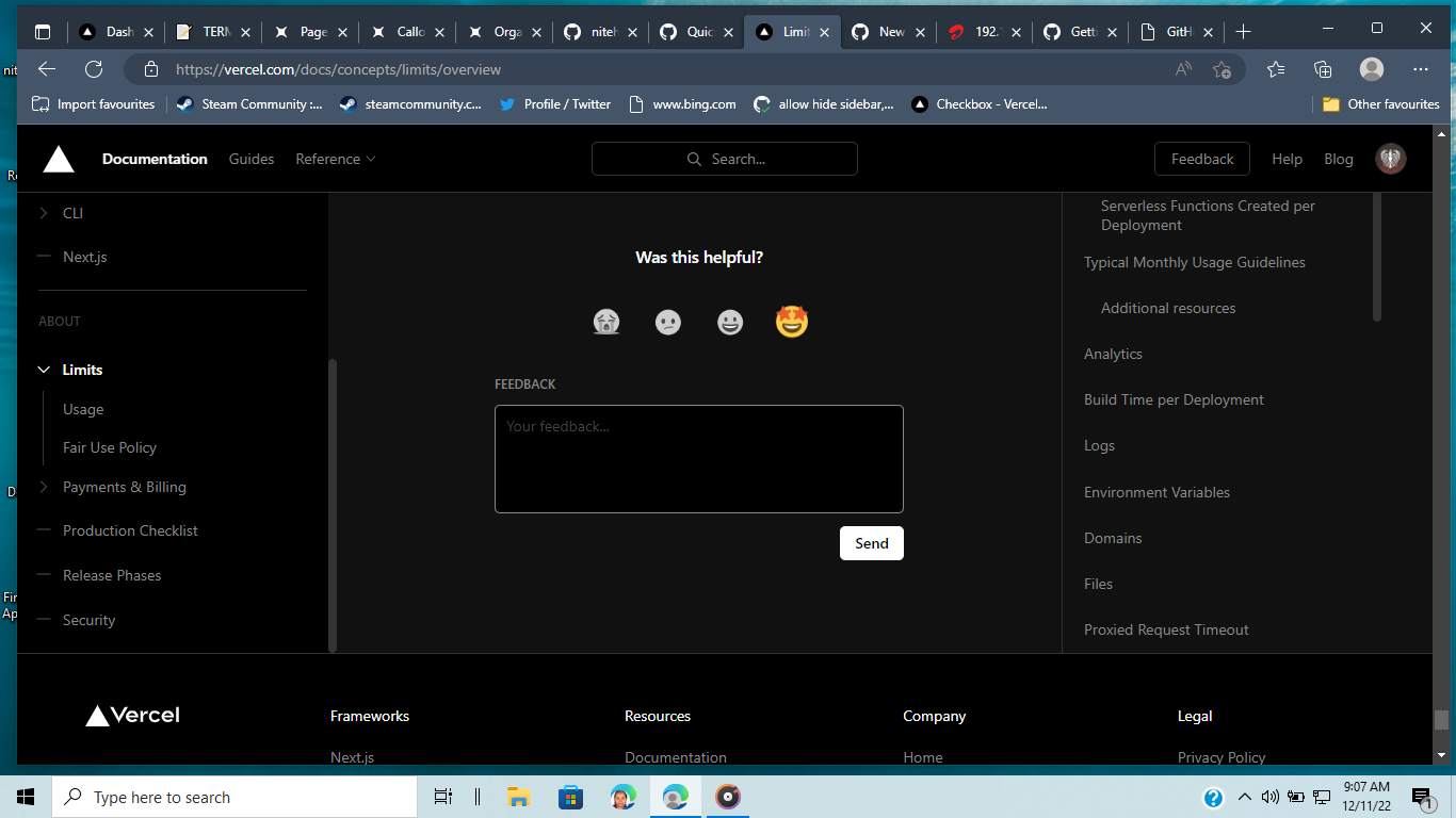 Feature Request: 'Back to top' button and 'Feedback' form · Issue #1061 · shuding/nextra · GitHub