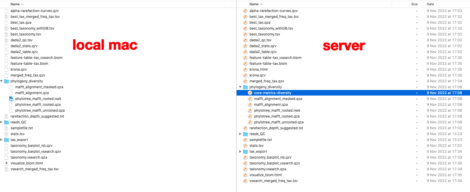 core-metrics-diversity content missing in the final result folder (symlink issue) · Issue #15 ...