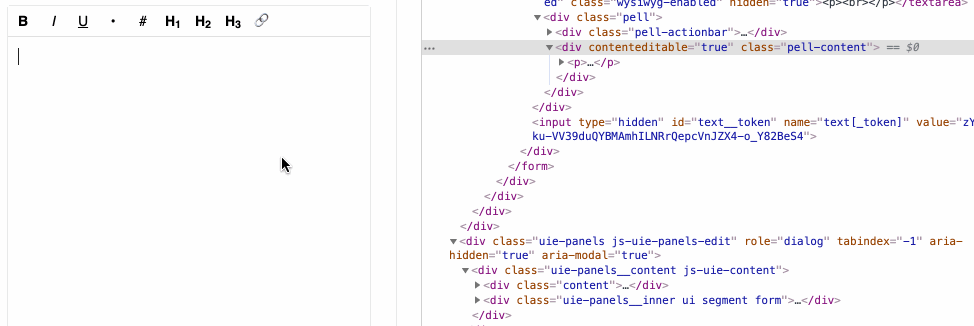 Extra span tags in paragraphs · Issue #153 · jaredreich/pell · GitHub